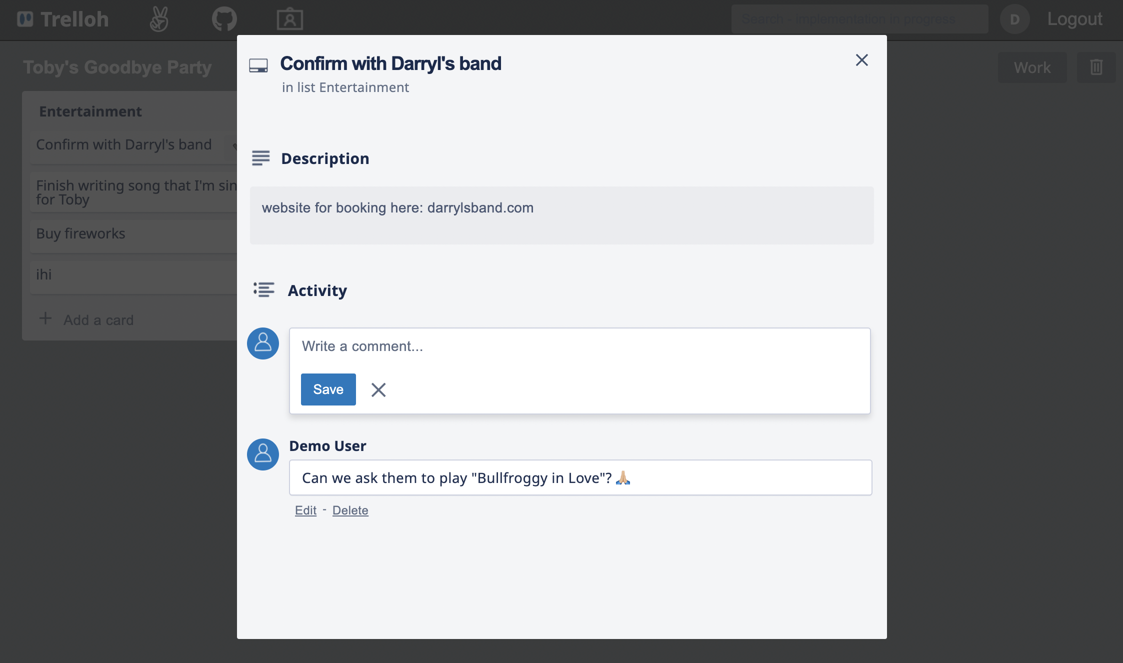 GitHub - susanzea/Trelloh: A fullstack clone of Trello.com