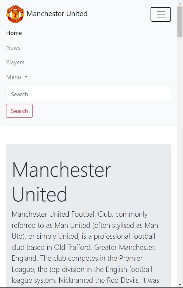 GitHub - iamMalekAmin/Manchester-Untid-Club-page: Man Utd Page using bootstrap