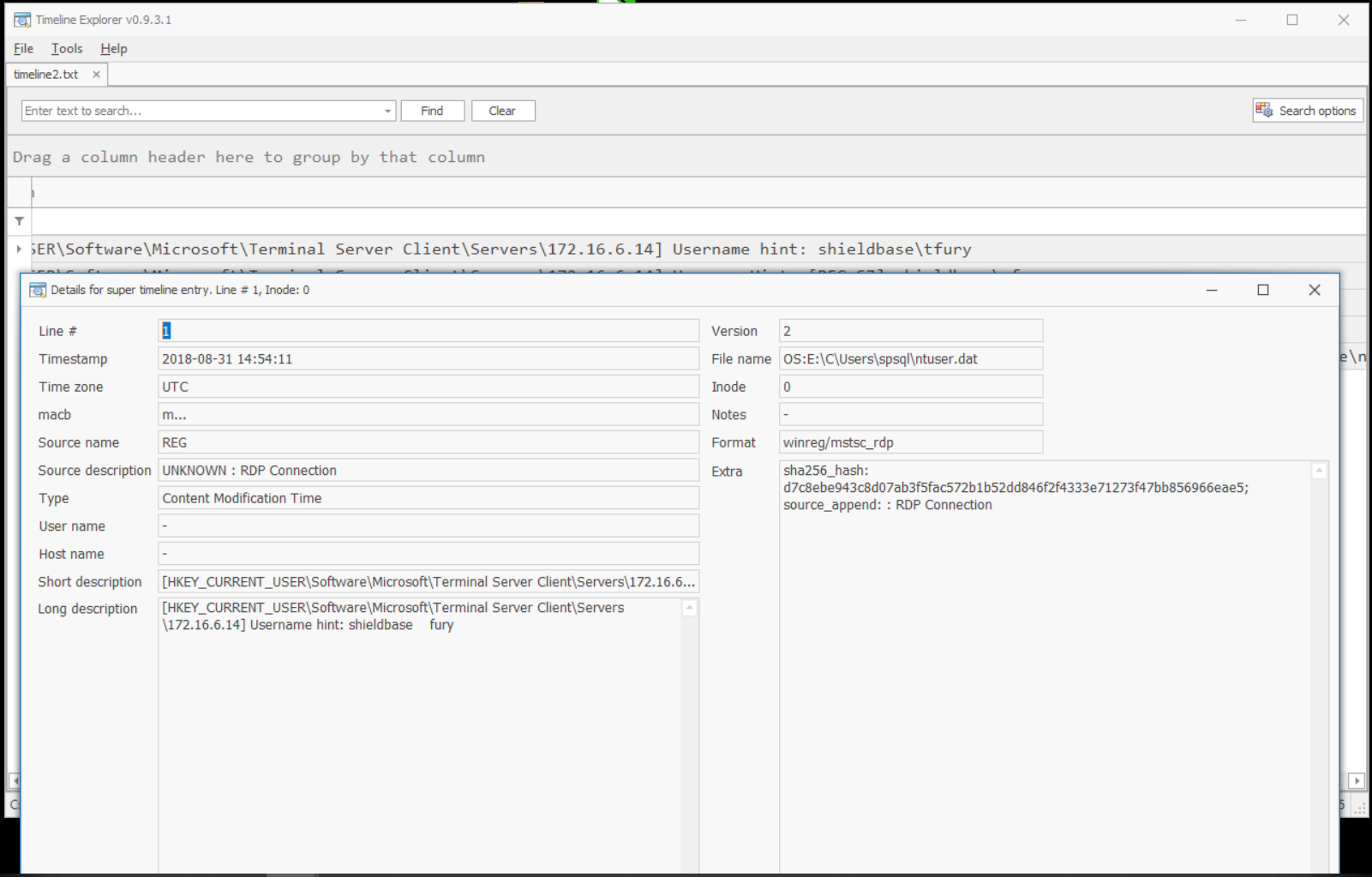 [Timeline explorer v0.9.3.1] '\t' tab character misinterpreted in event ...
