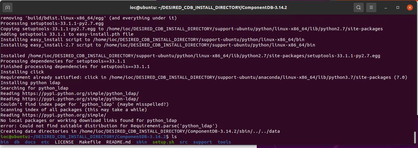 CDB deployment process cannot get python ldap components · Issue #1518 · AdvancedPhotonSource ...