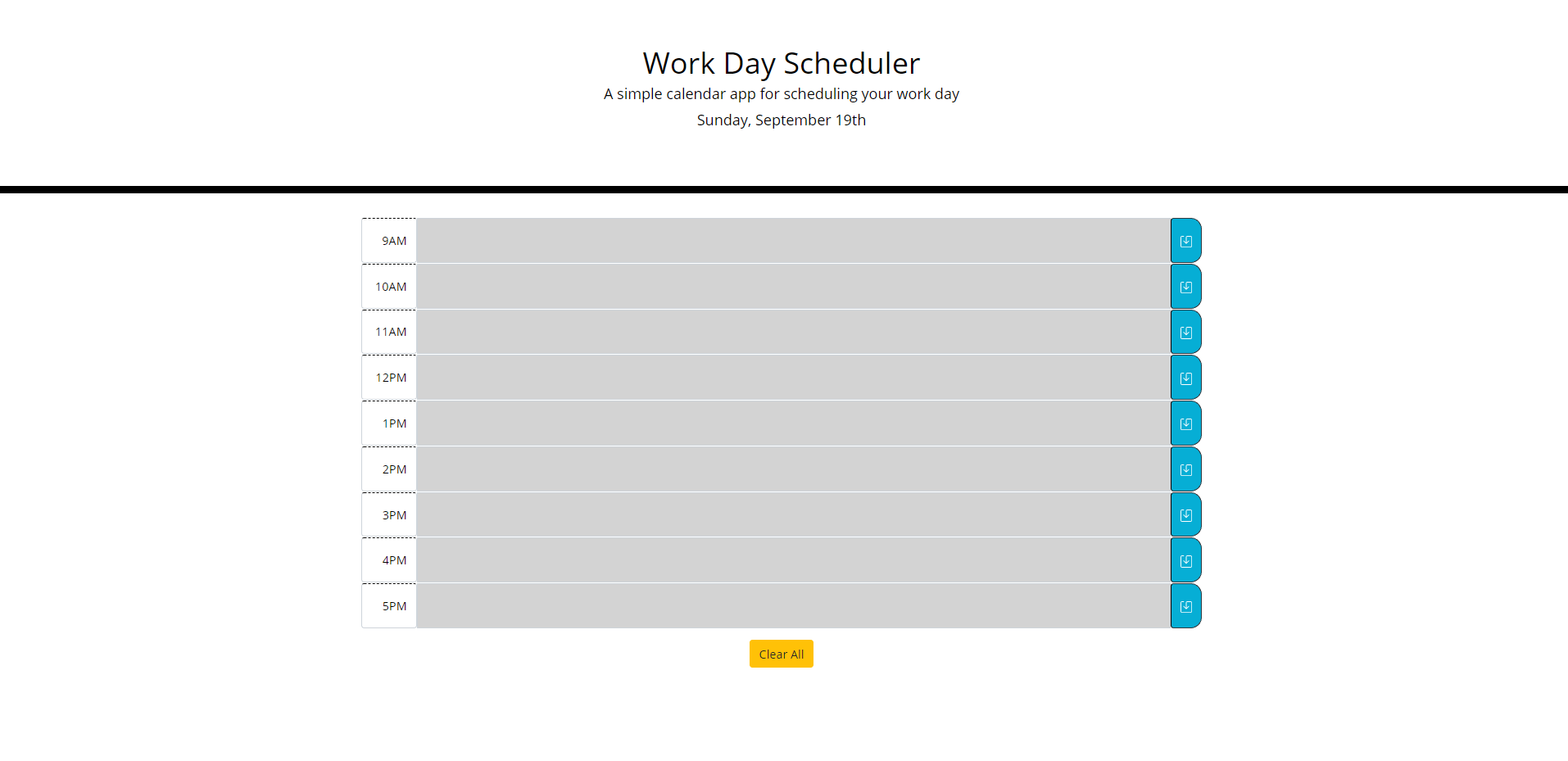 GitHub - mckinleyvj/workday-scheduler: A simple workday scheduler.