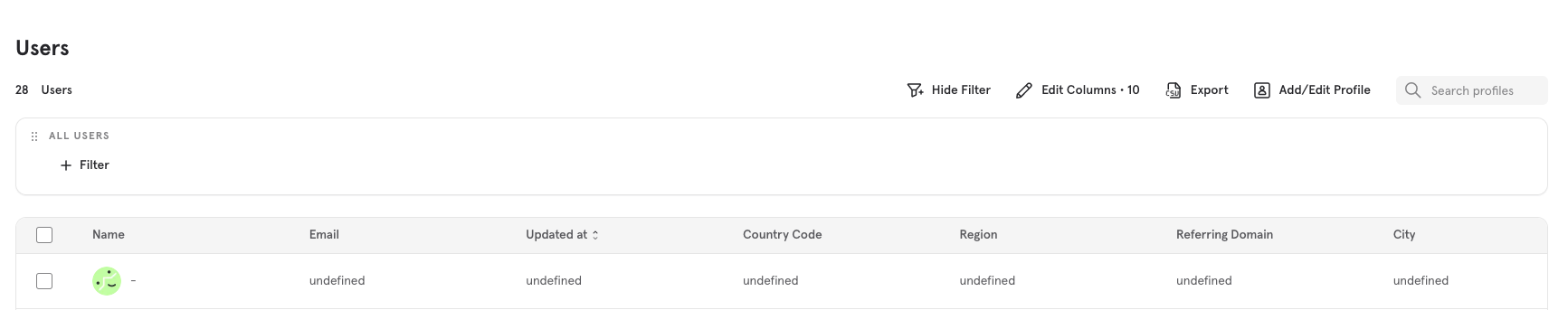 Users Shows Undefined Email Of Tracked User · Issue 112 · Mixpanel Mixpanel React Native · Github