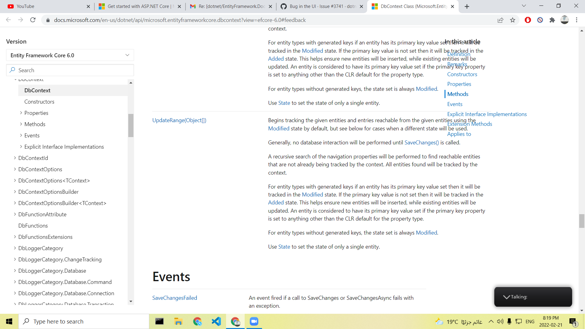 Bug in the UI · Issue #3741 · dotnet/EntityFramework.Docs · GitHub