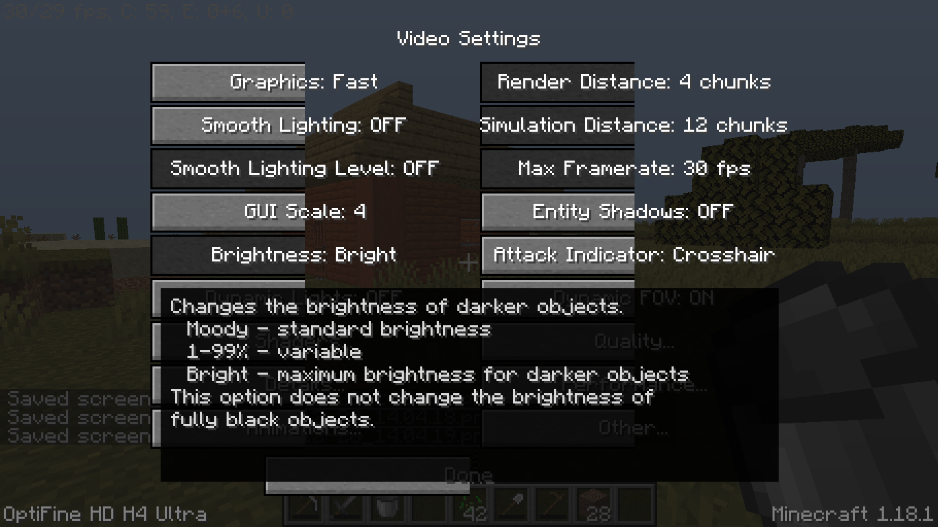 Optifine makes my UI Glitch when I play 1.17 and 1.18 · Issue #6516 ...