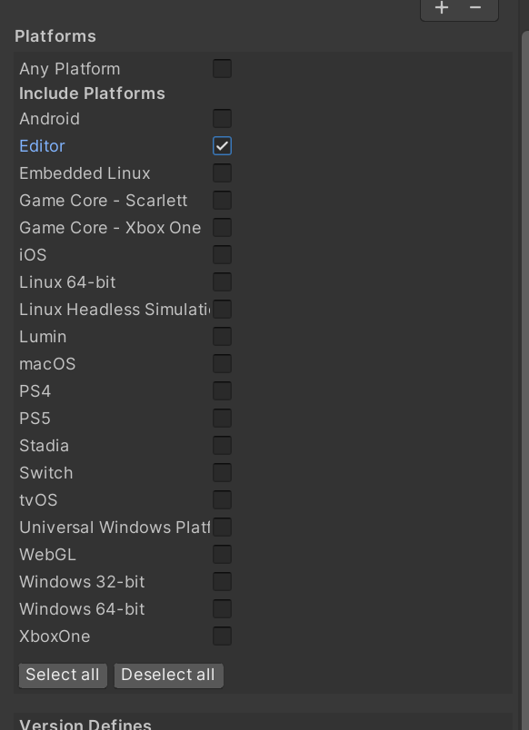 Build Failure due to Wrong Target Platform .asmdef file · Issue #1 ...