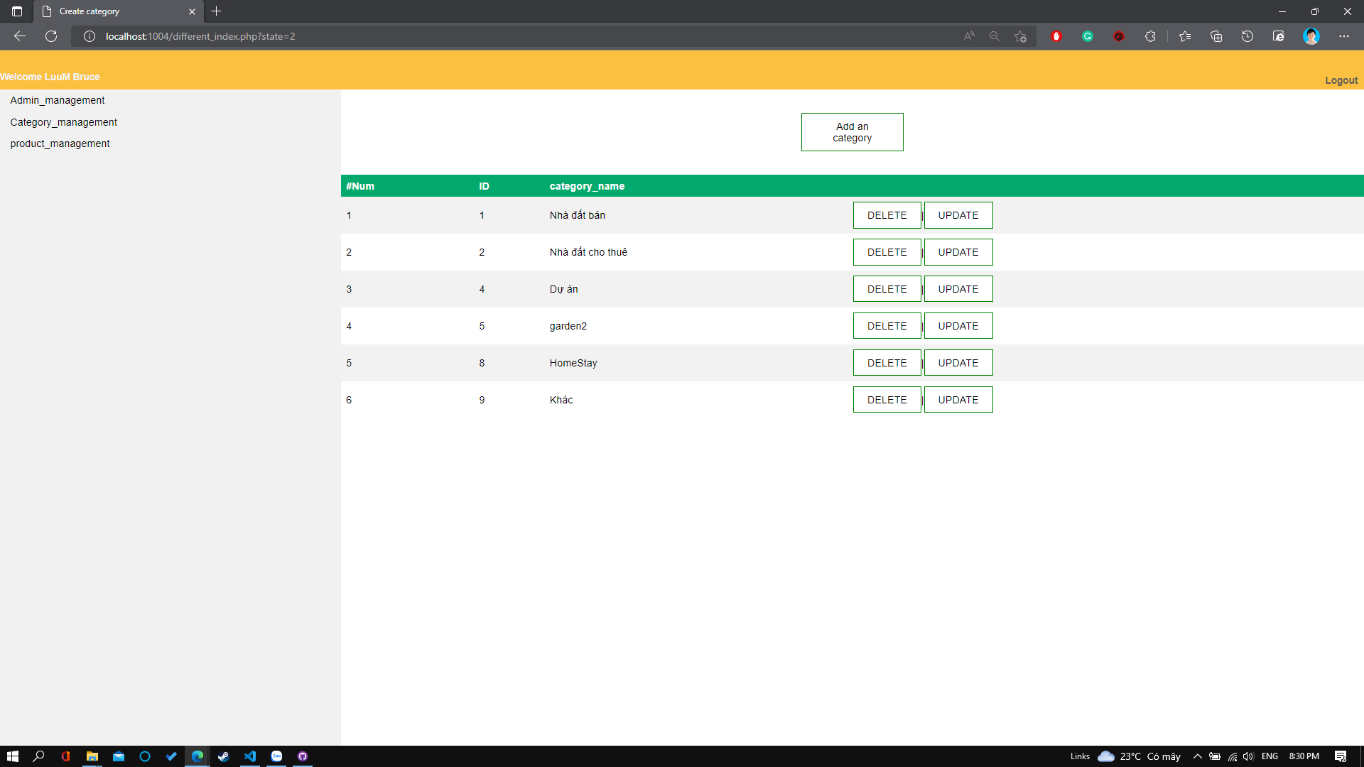 GitHub - BruceLuuM/HV_management: practice a full stack website