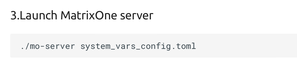 [Enhancement]: The feedback of Doc "Install standalone MatrixOne" · Issue #115 · matrixorigin ...