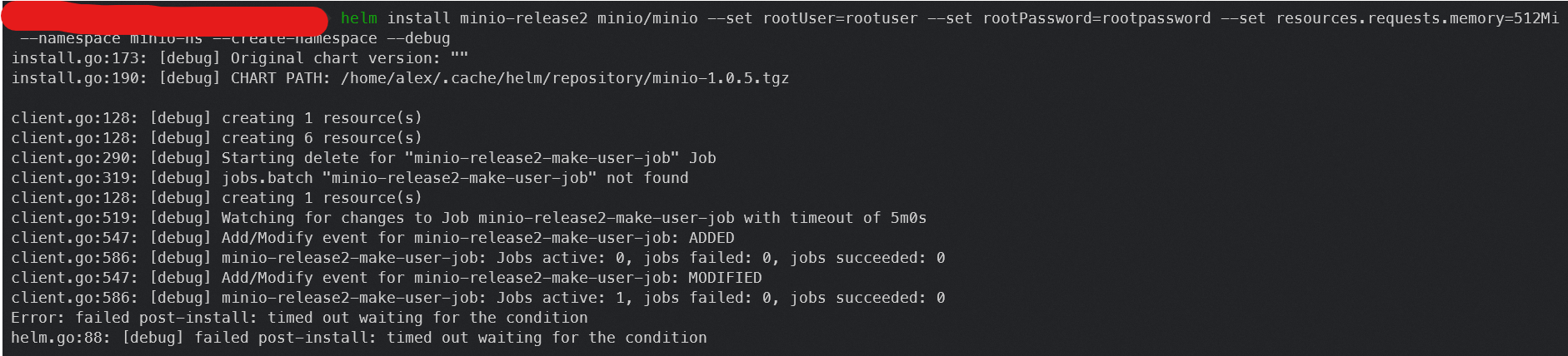 MinIO Helm chart - helm install stuck · Issue #13048 · minio/minio · GitHub MinIO Helm chart - helm install stuck · Issue #13048 · minio/minio · GitHub