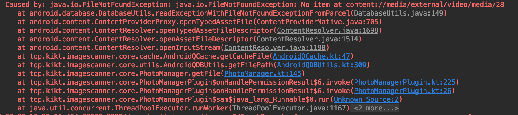 选择音频崩溃 [BUG] · Issue #340 · fluttercandies/flutter_photo_manager · GitHub