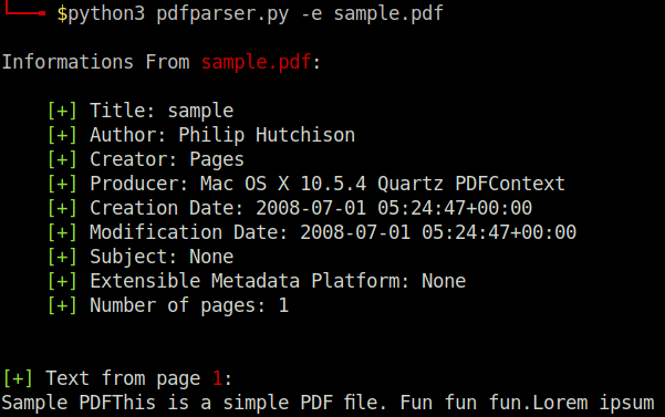 GitHub - Grogny/PDFparser