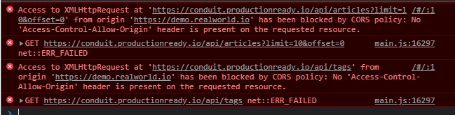 CORS error for the production ready api · Issue #702 · gothinkster ...