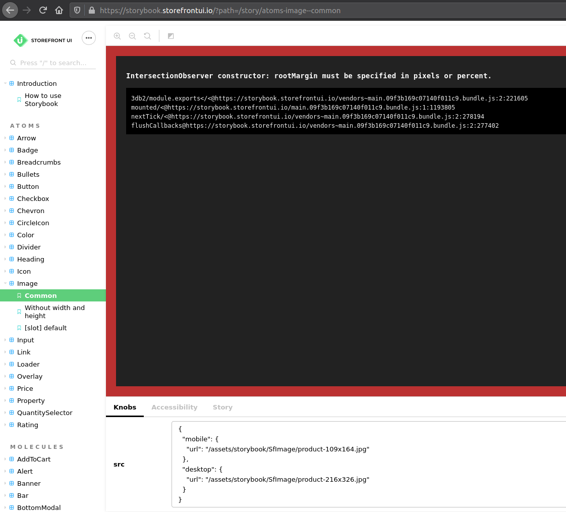 [BUG] Image atom broken in Storybook · Issue #1310 · vuestorefront/storefront-ui · GitHub