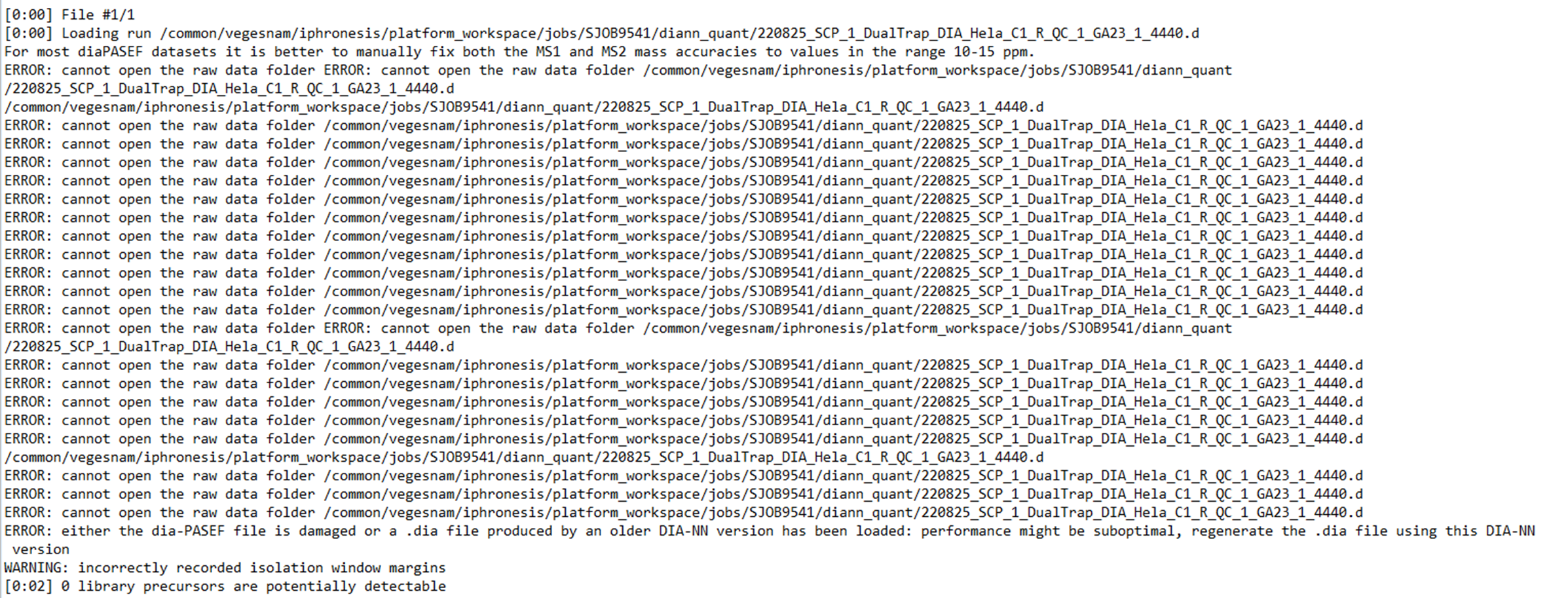 Error in reading files - DIANN v 1.8 vs 1.8.1 · Issue #523 · vdemichev ...