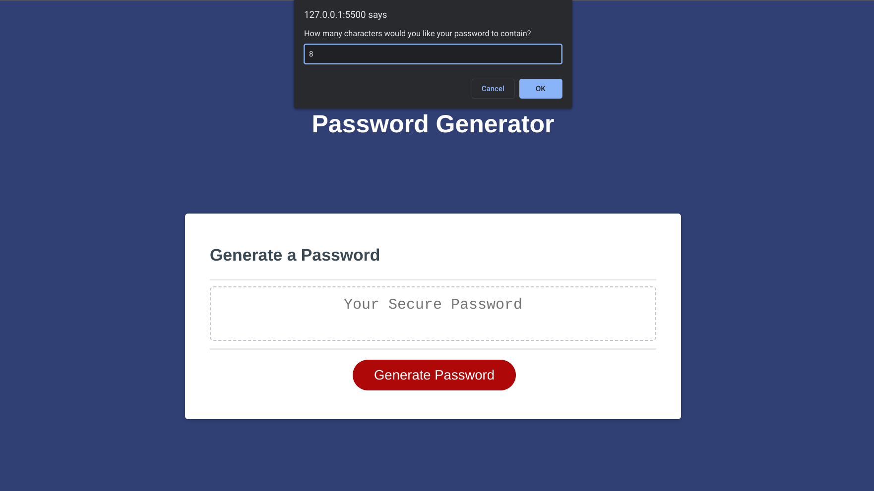 GitHub - KimAH1999/PasswordGenerator-JavaScript