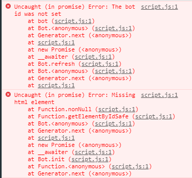 Starting Bot after recent Develop Branch Update (Webinterface on) · Issue #381 · Splamy ...