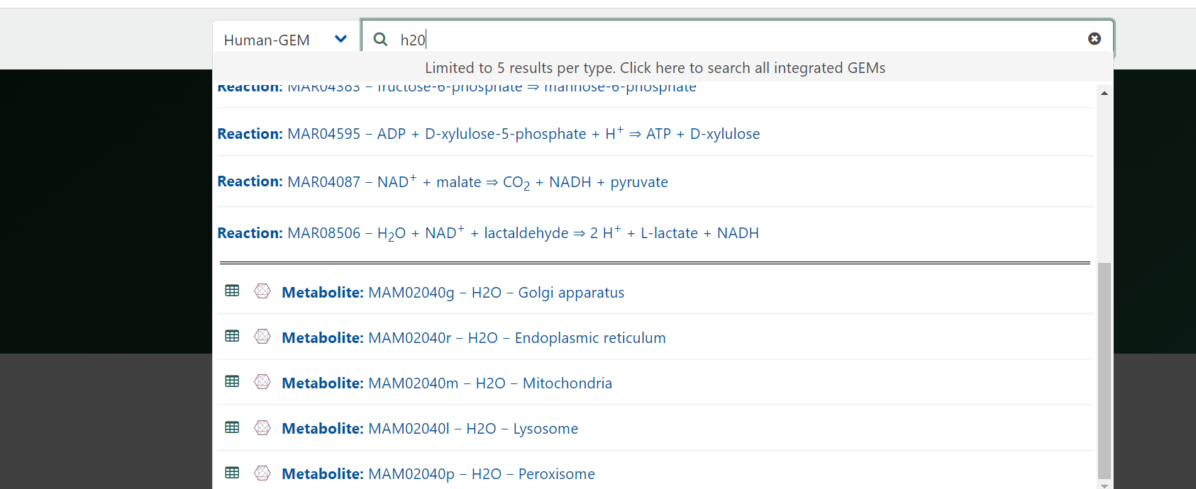 Can't search by metabolite id · Issue #936 · MetabolicAtlas ...