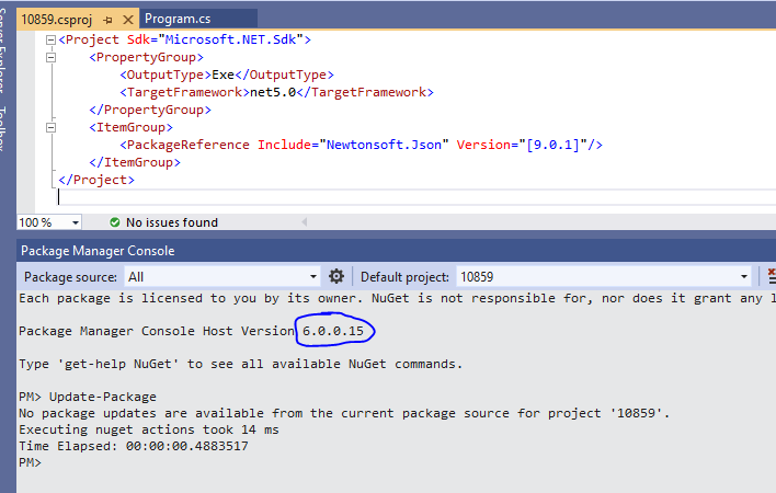 [Unstable] Error occurs when updating package in PMC for the first time after setting a ...