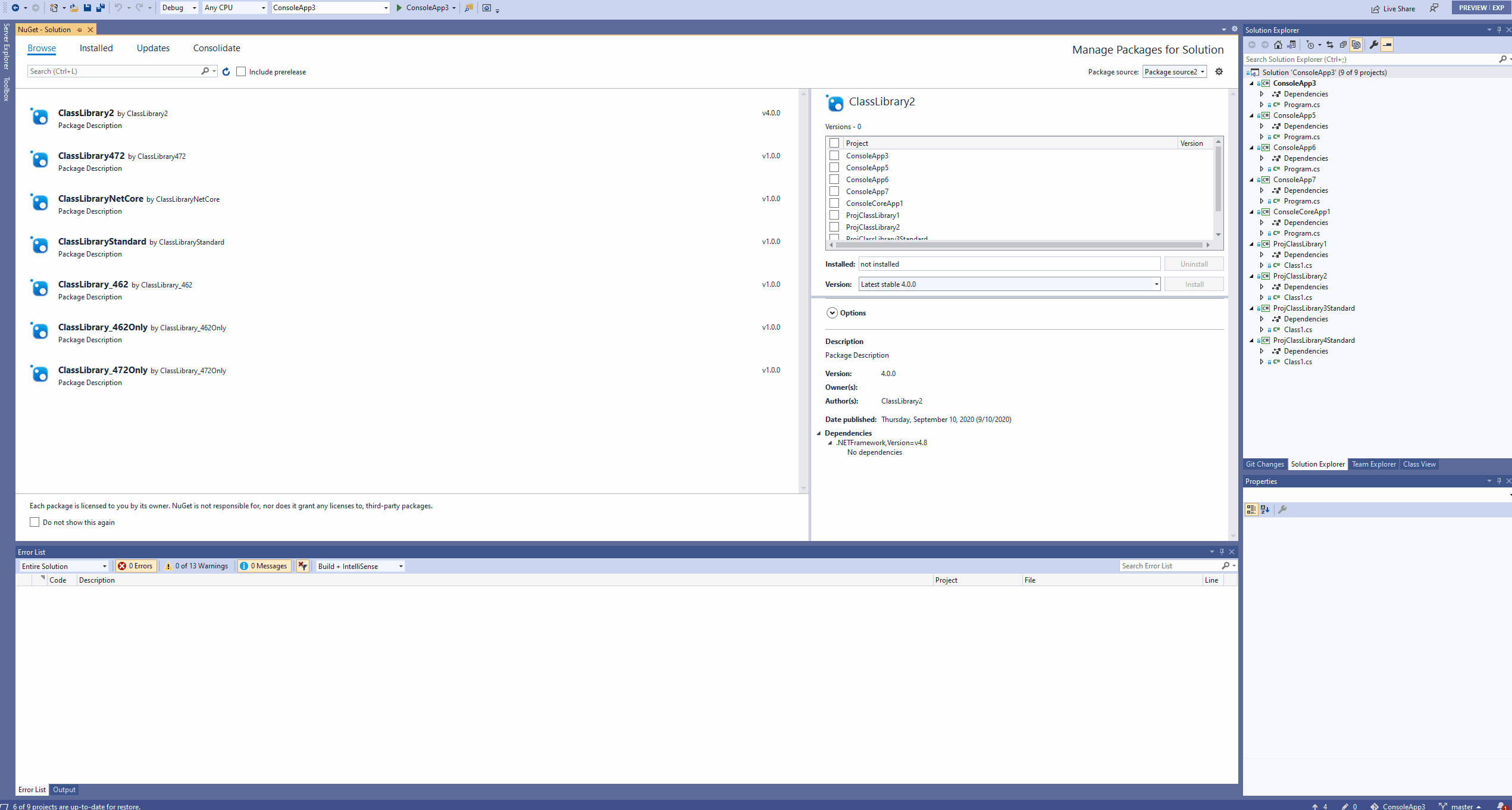 Address possible break of project installation after retry install due to certain incompatible ...