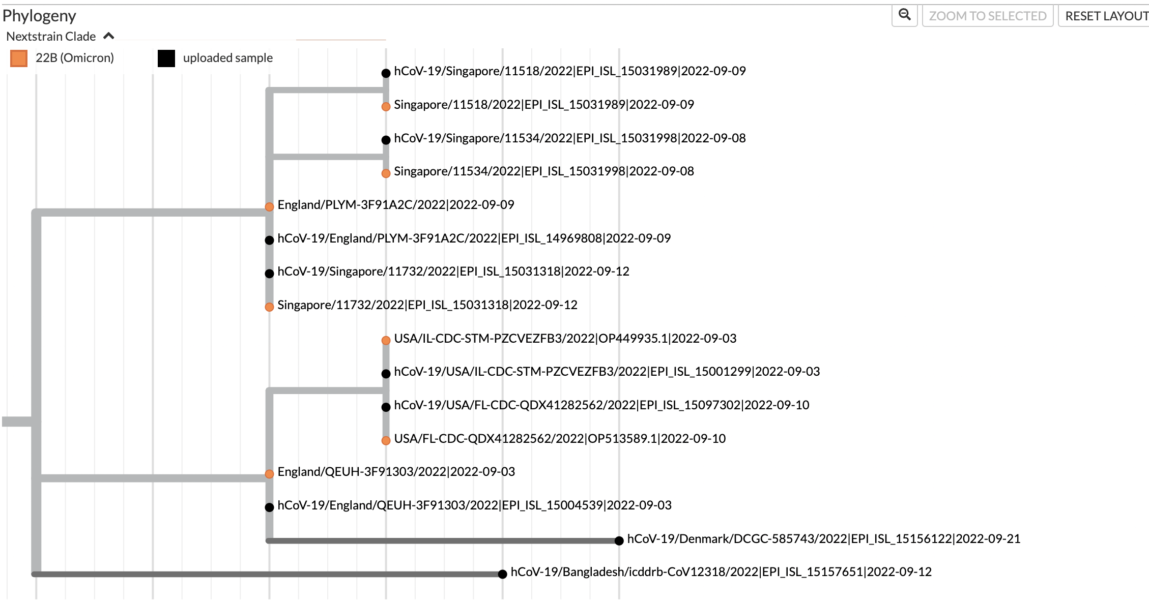 BA.5.2.24 sublineage with S:460K (T22942G) 28 sequences 9 countries ...