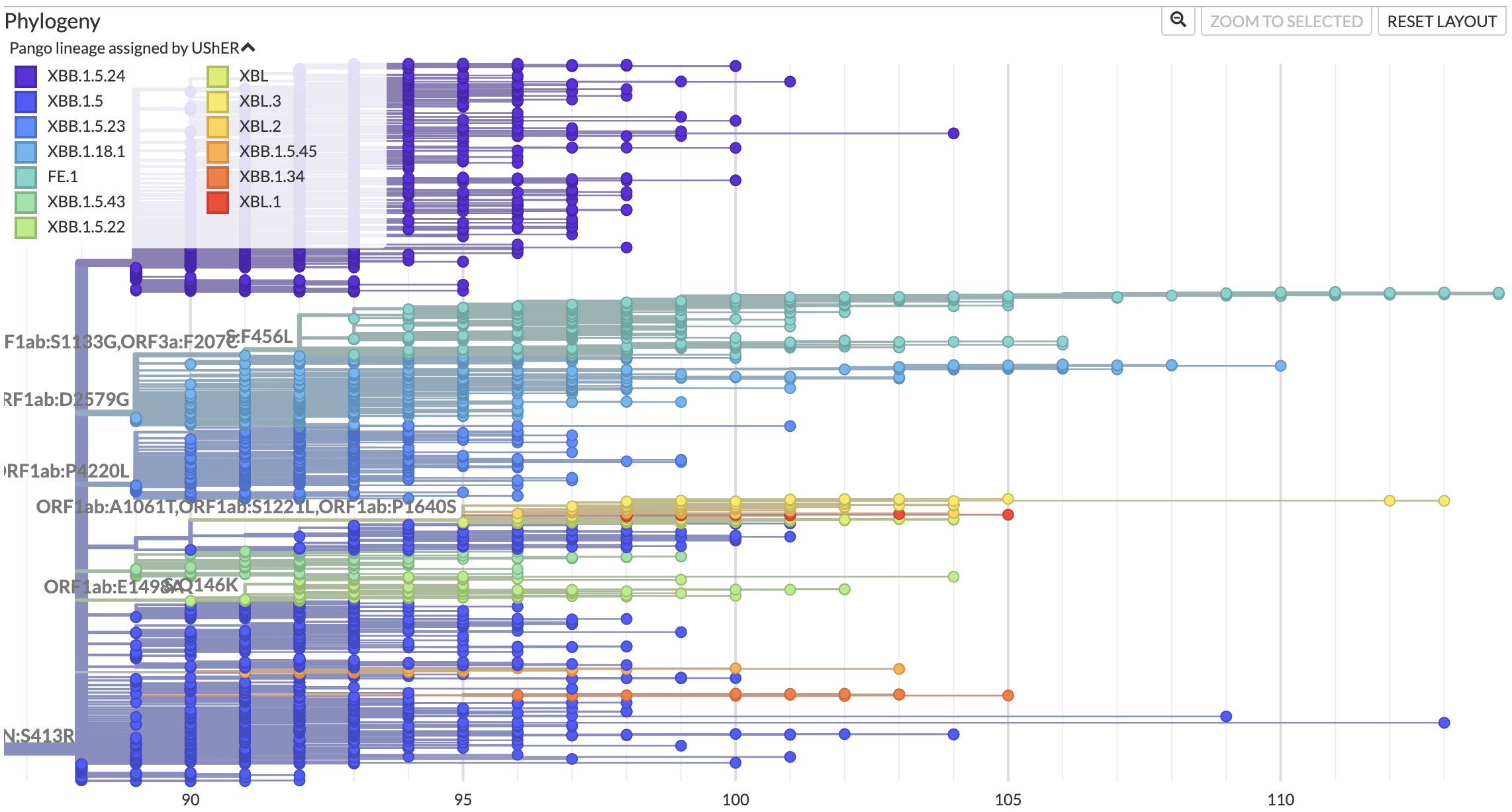 Suggestion to designate the branch (without T17124C), shown on the same Usher branch of XBL, XBB ...