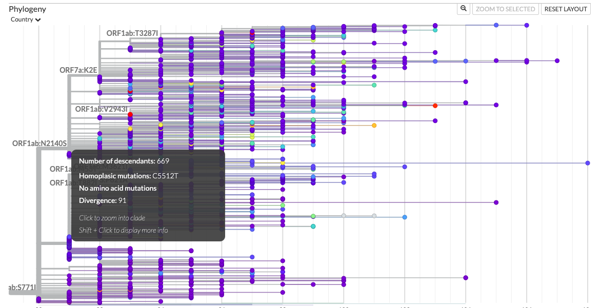 Recently spreading XBB.1.5 Branch with Orf1a:S771I ( = G2577T ...