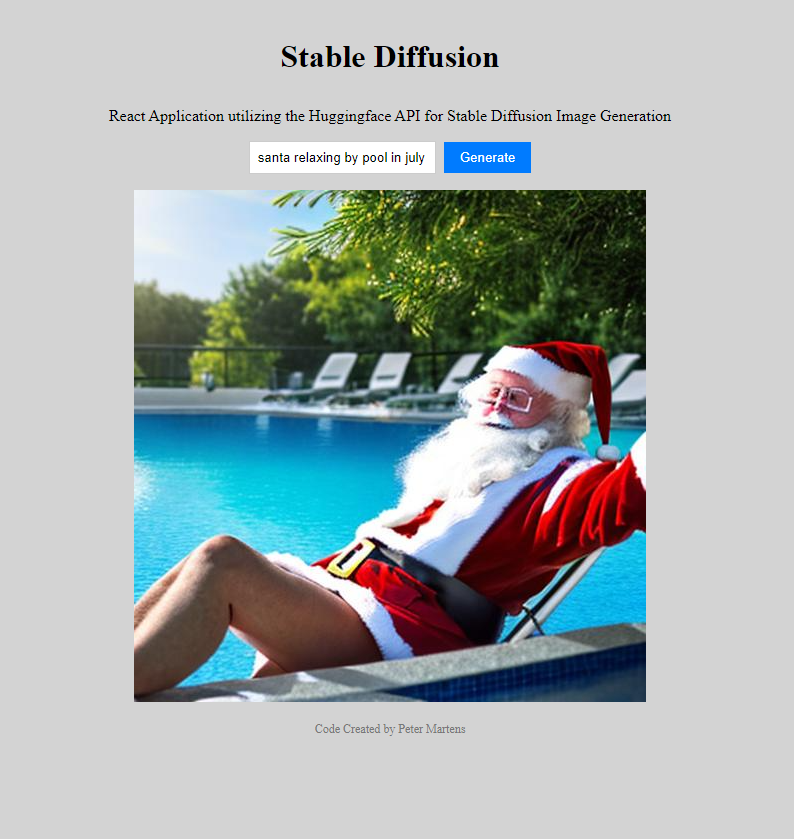 GitHub - petermartens98/HuggingFace-API-AI-Stable-Diffusion-Image-Generator-React-App: Stable ...