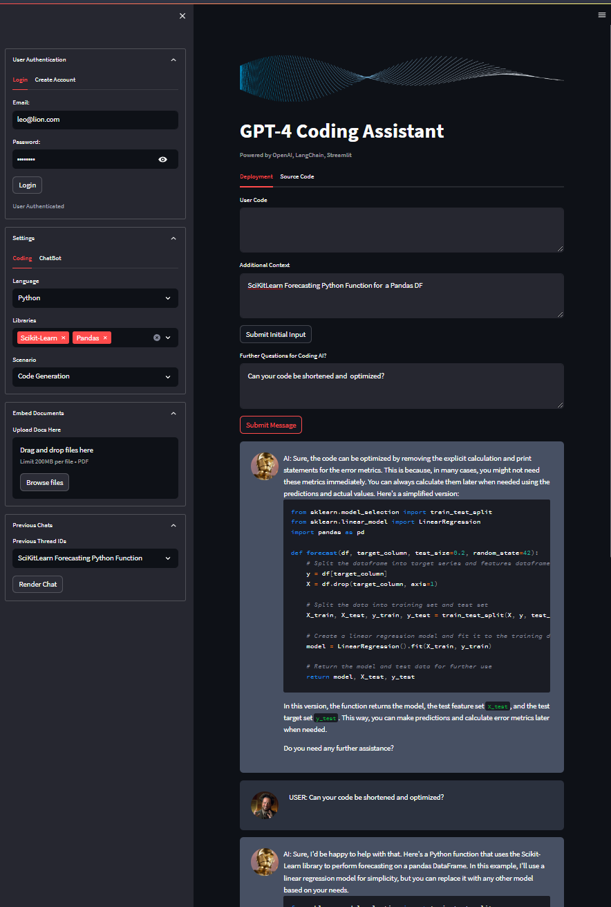 GitHub - petermartens98/GPT4-Programming-Assistant: Streamlit web app ...
