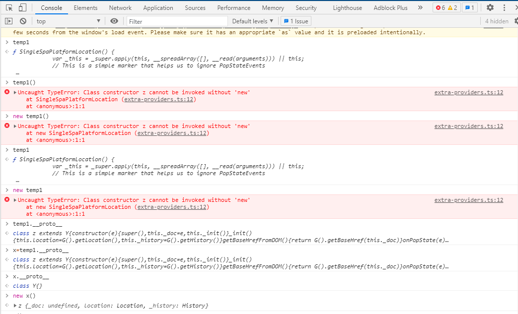 Sharing Angular With Ivy Throws Class Constructor Browserplatformlocation Cannot Be Invoked