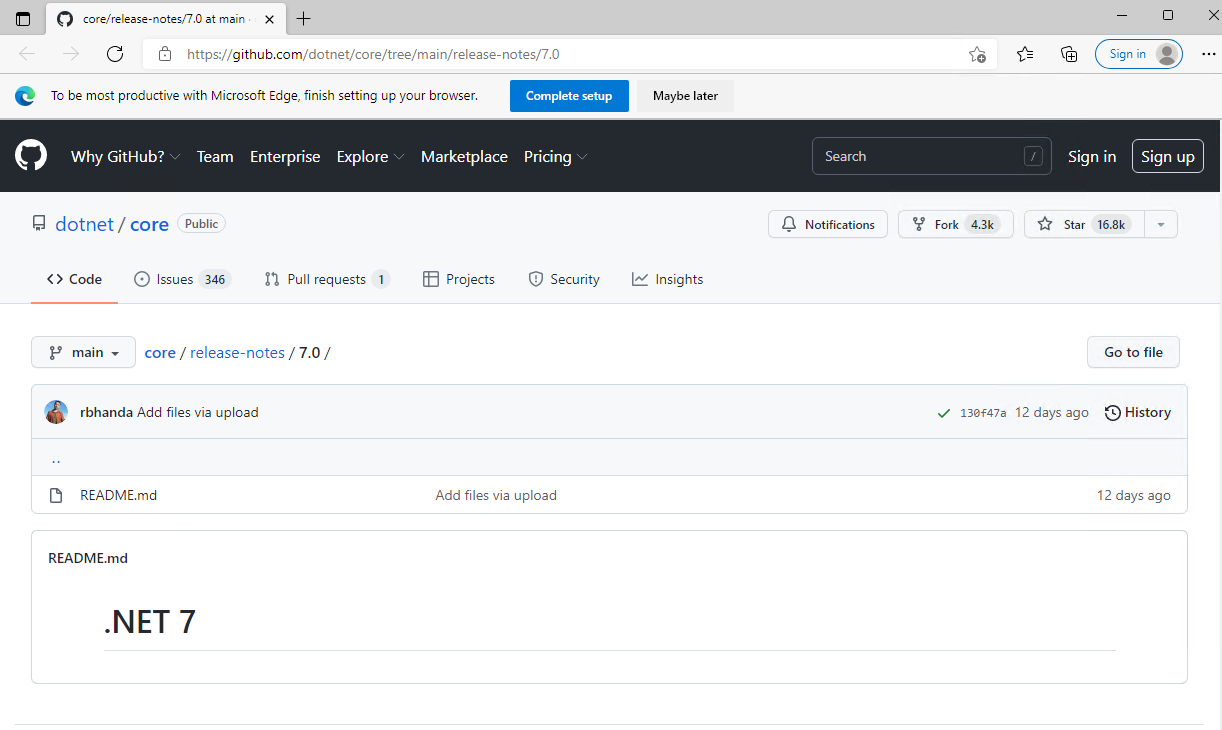 Info for .NET 7.0 are not updated on .NET 7 SDK installation wizard ...