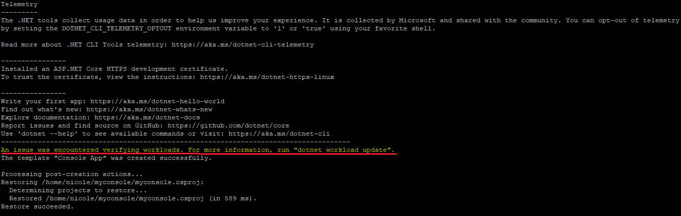 Nete2esdk With Net 8 Rc2 Sdk Pkgdebrpm Installed An Issue Was Encountered Verifying 6534