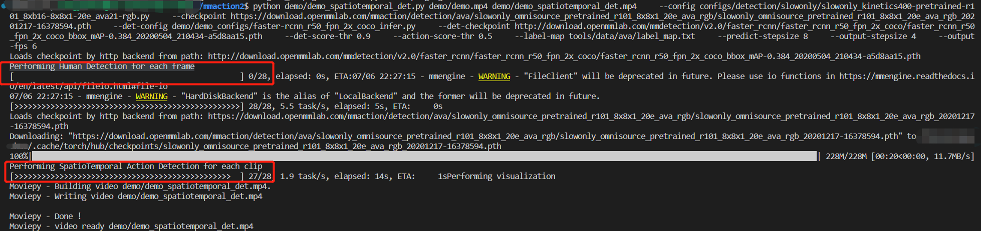 The first time I used mmaction2 for a demo inference, I was confused. · open-mmlab mmaction2 ...