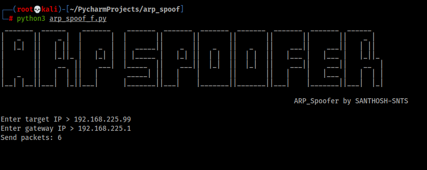 GitHub - Santhosh-SNTS/ARP_Spoofer-MITM-
