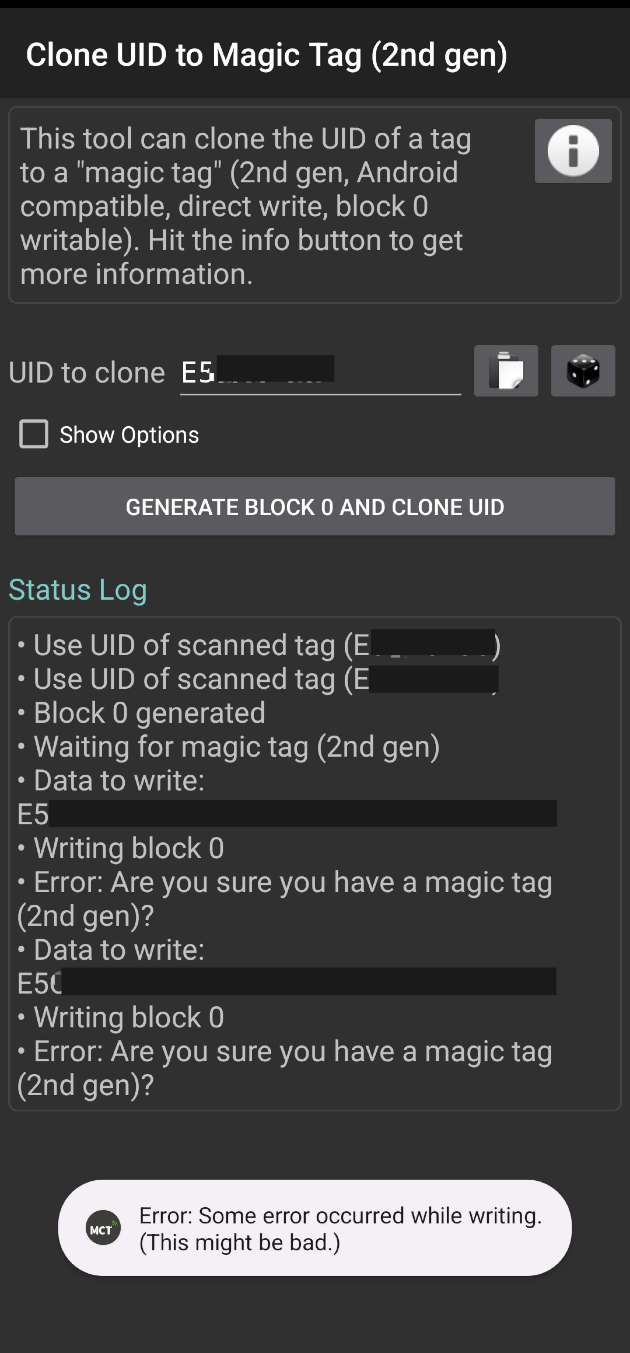 How to generate valid sector 0 data by the already UID number? · Issue #396 · ikarus23 ...