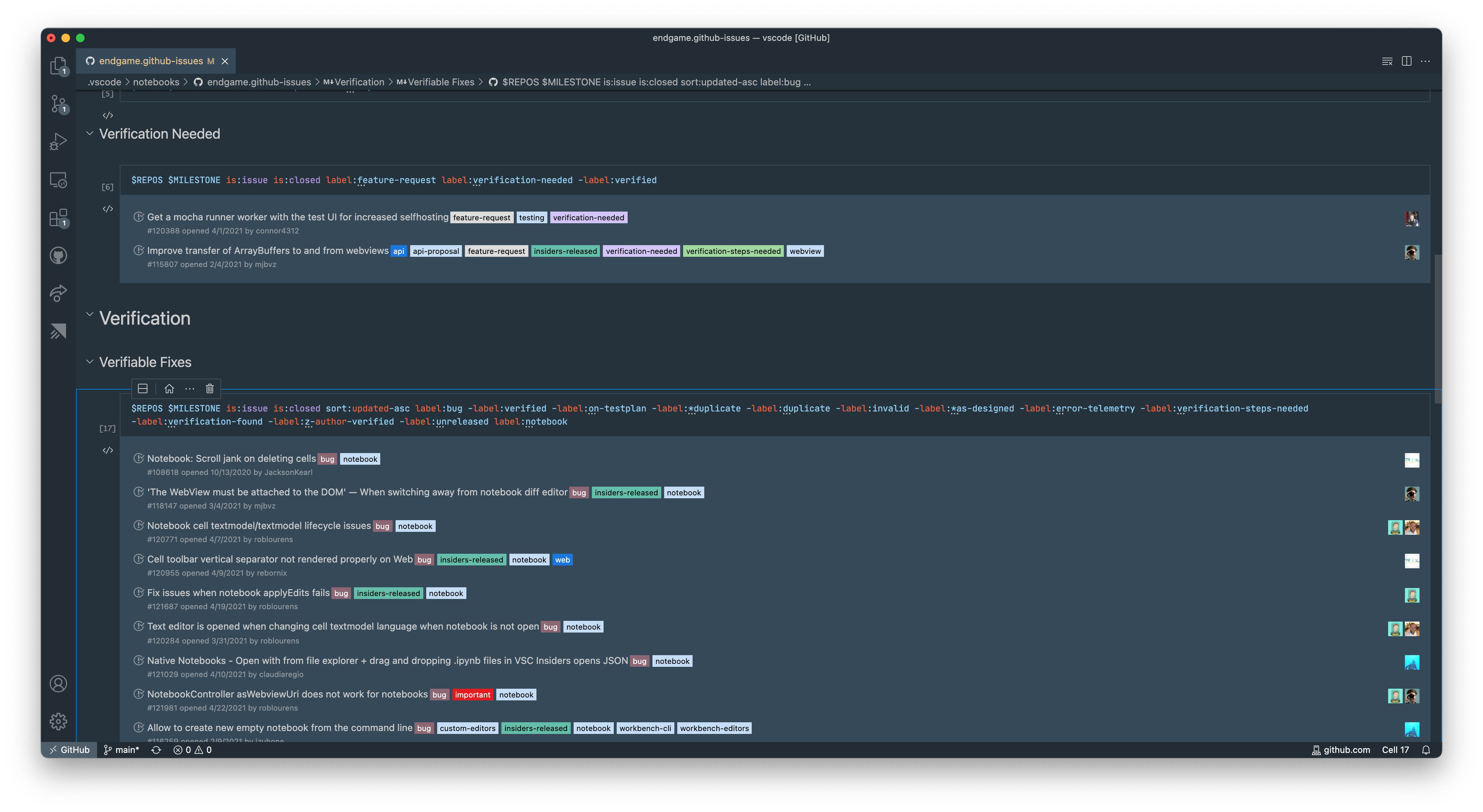 Run Button Disappears In Github Issue Notebook Issue 122701