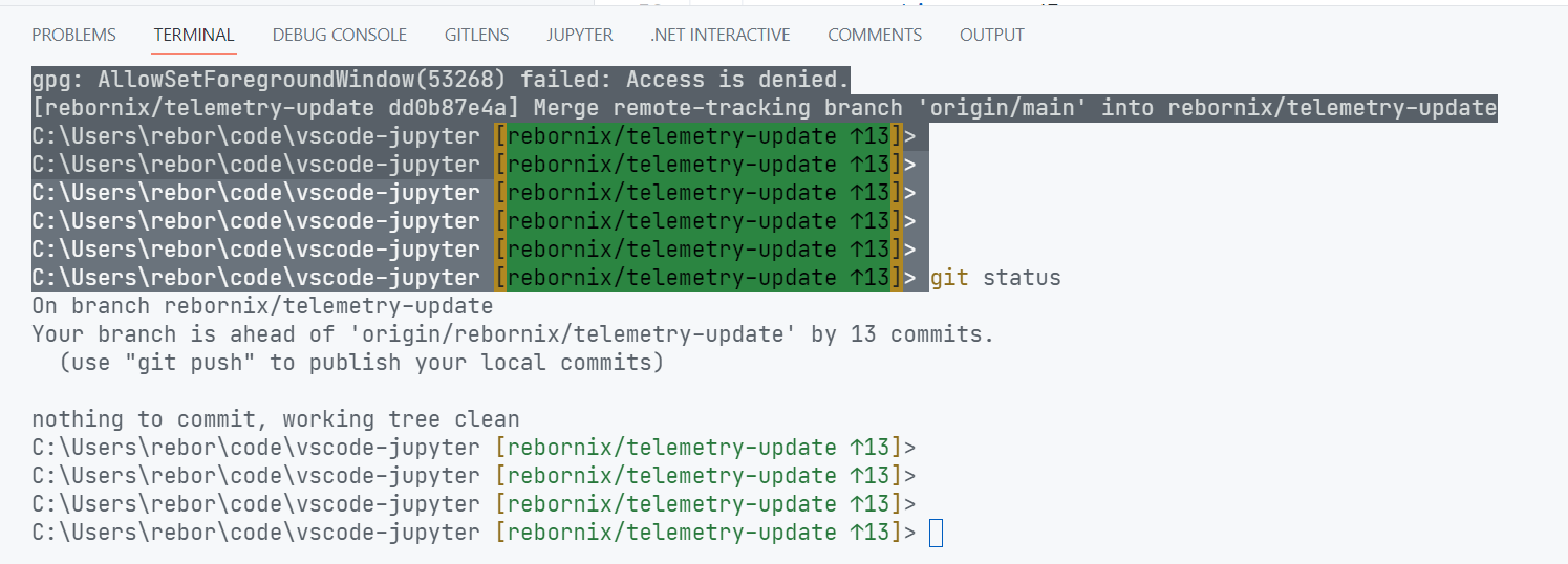 Weird decoration from gpg warning · Issue #152656 · microsoft/vscode ...