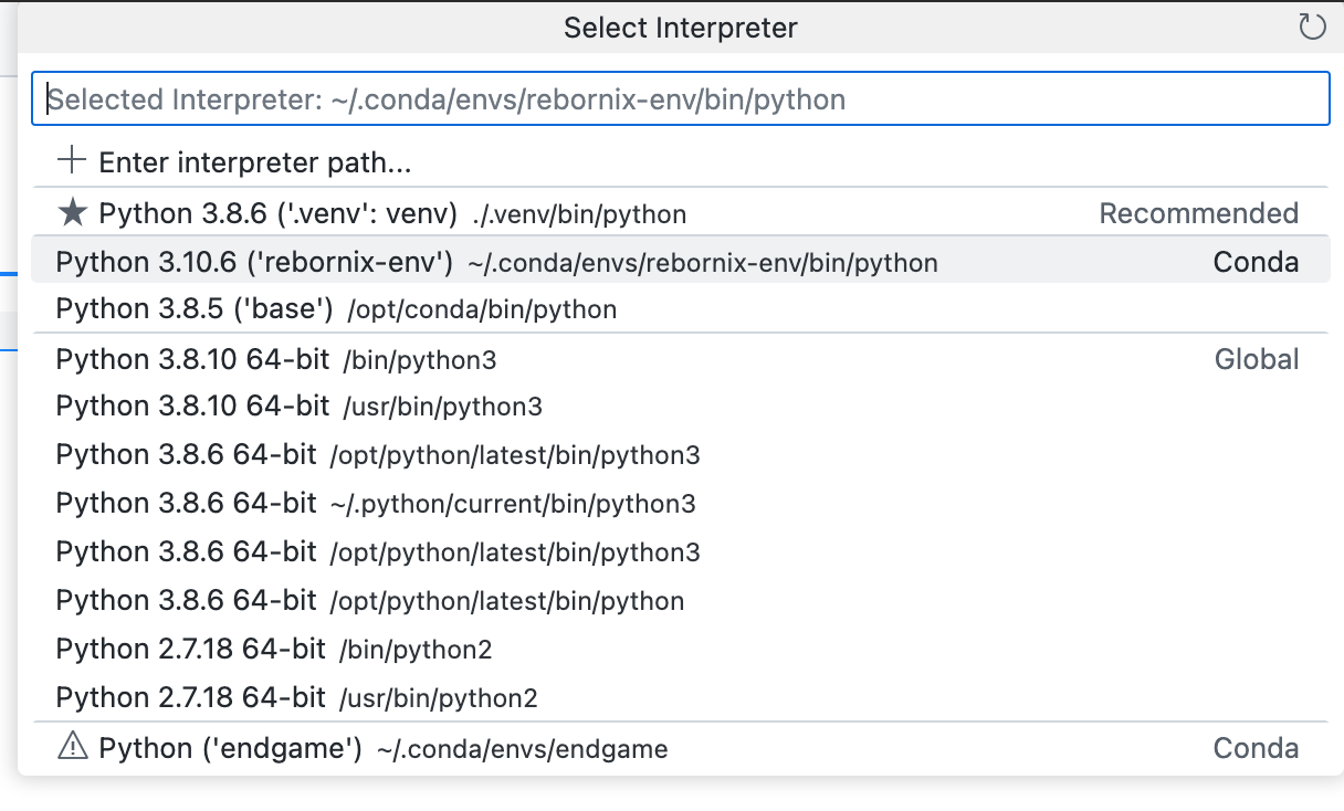Python environments can not be detected when there is invalid conda environment · Issue #11848 ...