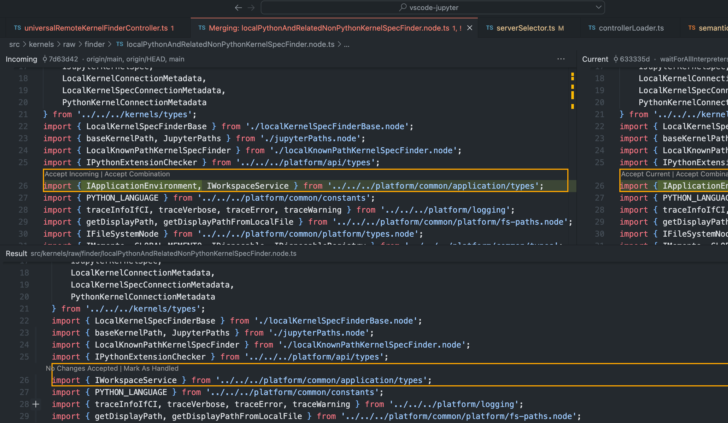 Wrong Codelens Position In Merge Editor · Issue 165432 · Microsoft Vscode · Github