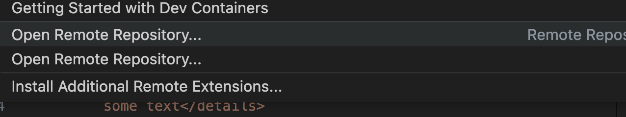 Duplicate Open Remote Repository · Issue #168658 · microsoft/vscode ...