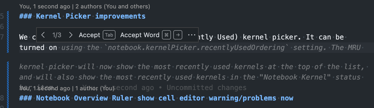 Ghost text overlaps with codselens · Issue #172734 · microsoft/vscode · GitHub