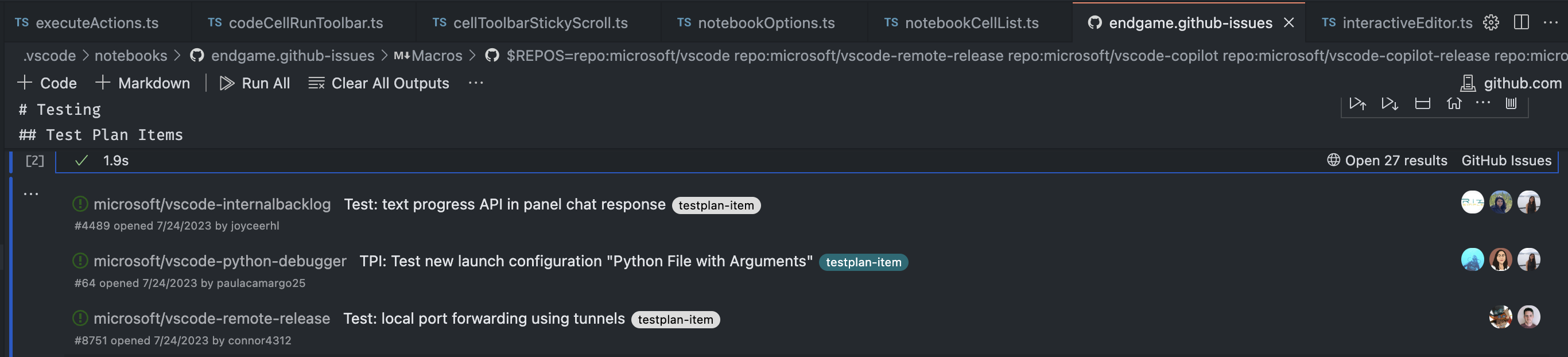 Run button/Cell Toolbar covered by Sticky Scroll · Issue #188690 · microsoft/vscode · GitHub