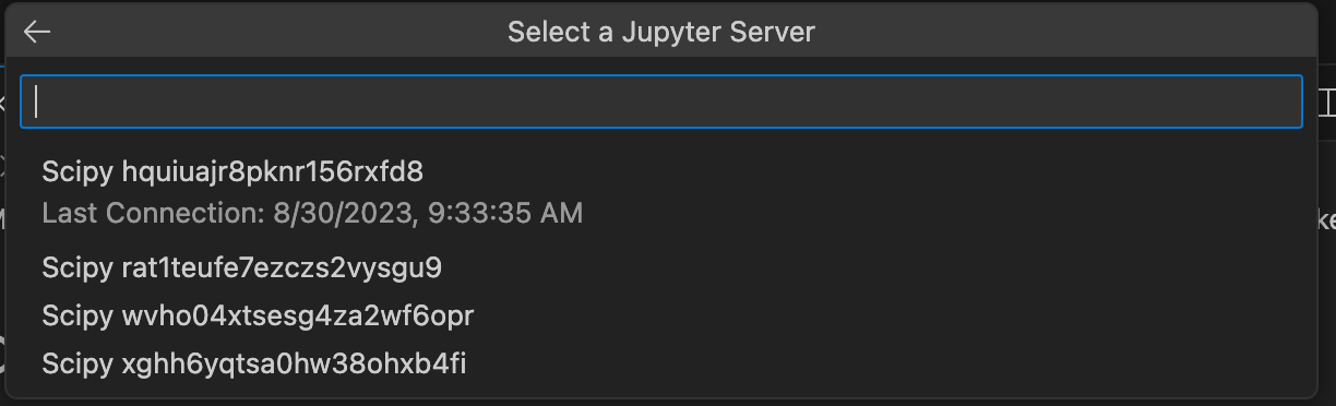Server entries look weird without connection info · Issue #14220 · microsoft/vscode-jupyter · GitHub