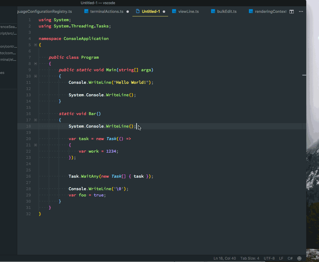 Auto Indent doesn't outdent · Issue #29722 · microsoft/vscode · GitHub