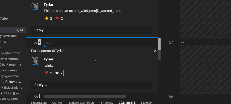Comments can shift around or become taller on hover · Issue #996 · microsoft/vscode-pull-request ...
