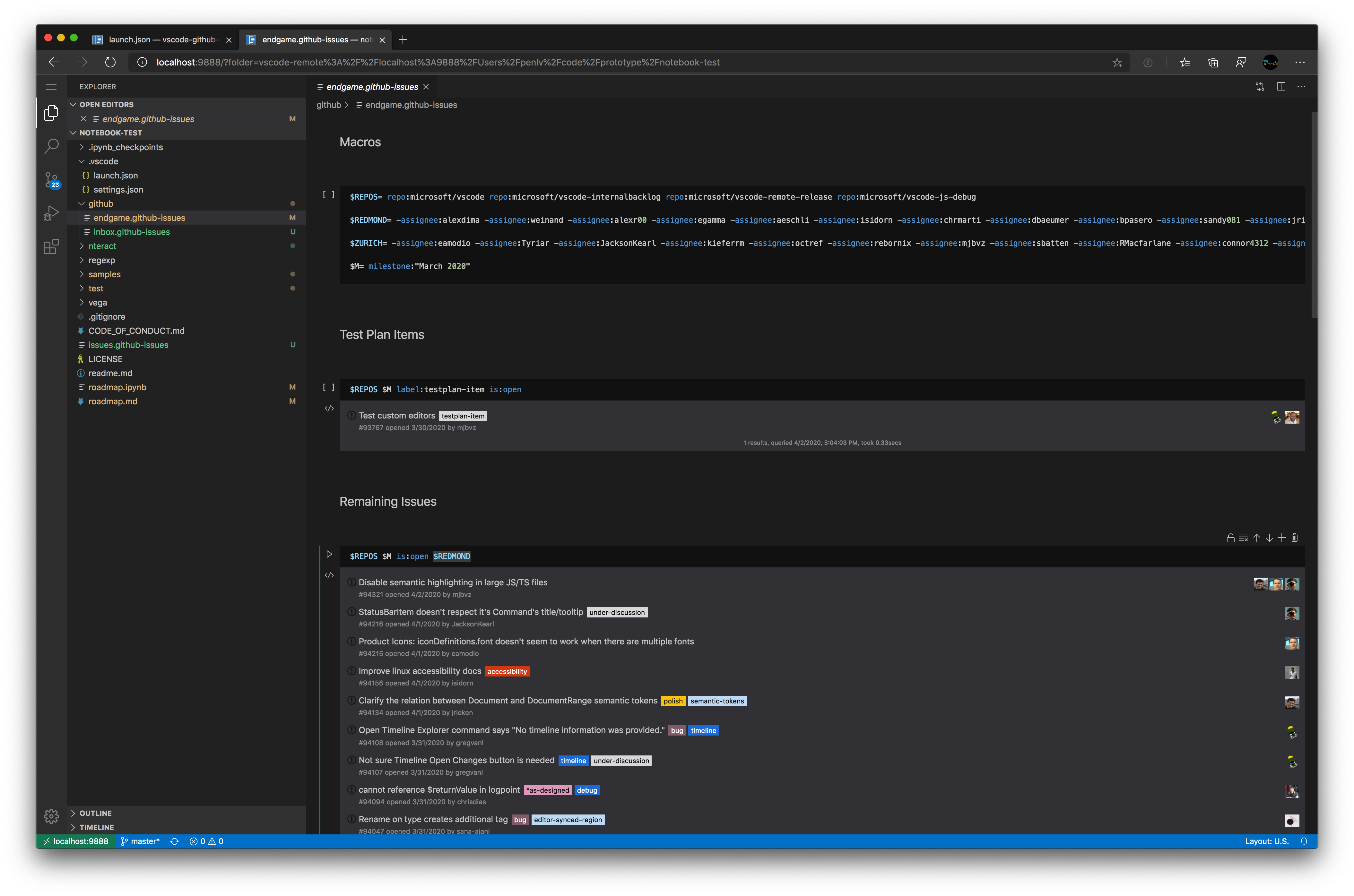 Notebooks: fail to open in web · Issue #93716 · microsoft/vscode · GitHub
