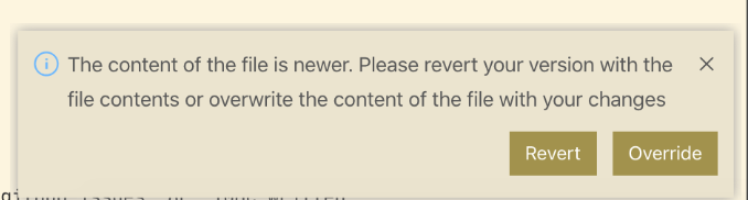 Notification when the file on disk changes and you have a dirty editor ...