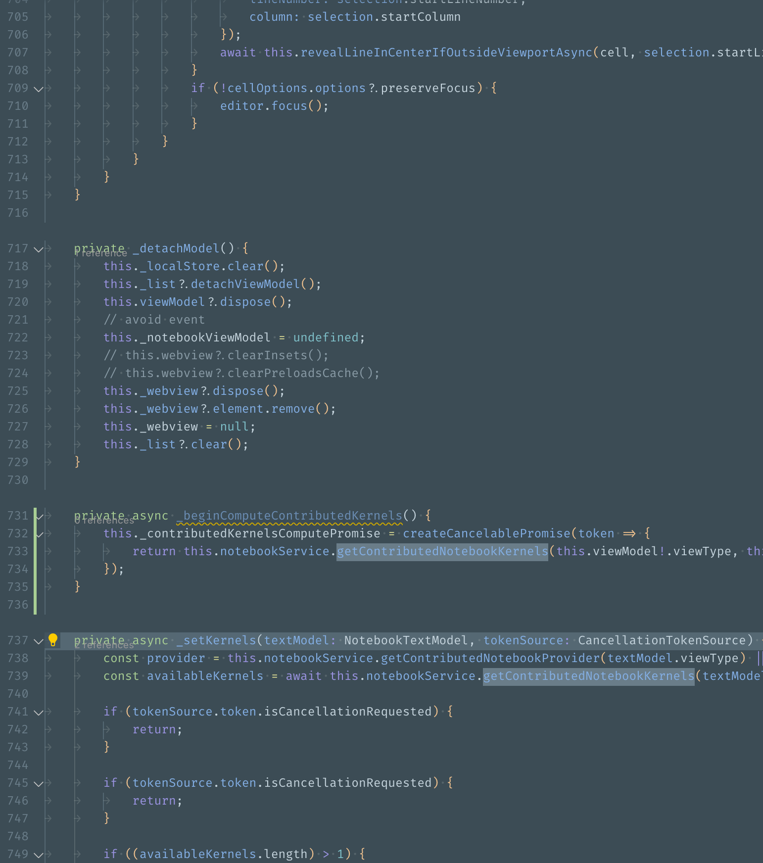 Codelens screen cheese · Issue #110331 · microsoft/vscode · GitHub