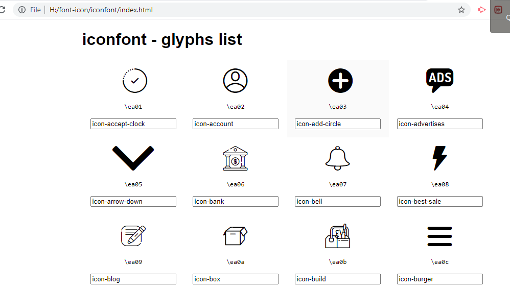 GitHub - hodongnhut/font-icon: gulp iconfont