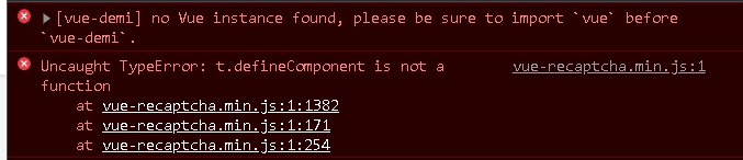 Uncaught TypeError: Cannot read properties of undefined (reading 'defineComponent') · Issue #836 ...