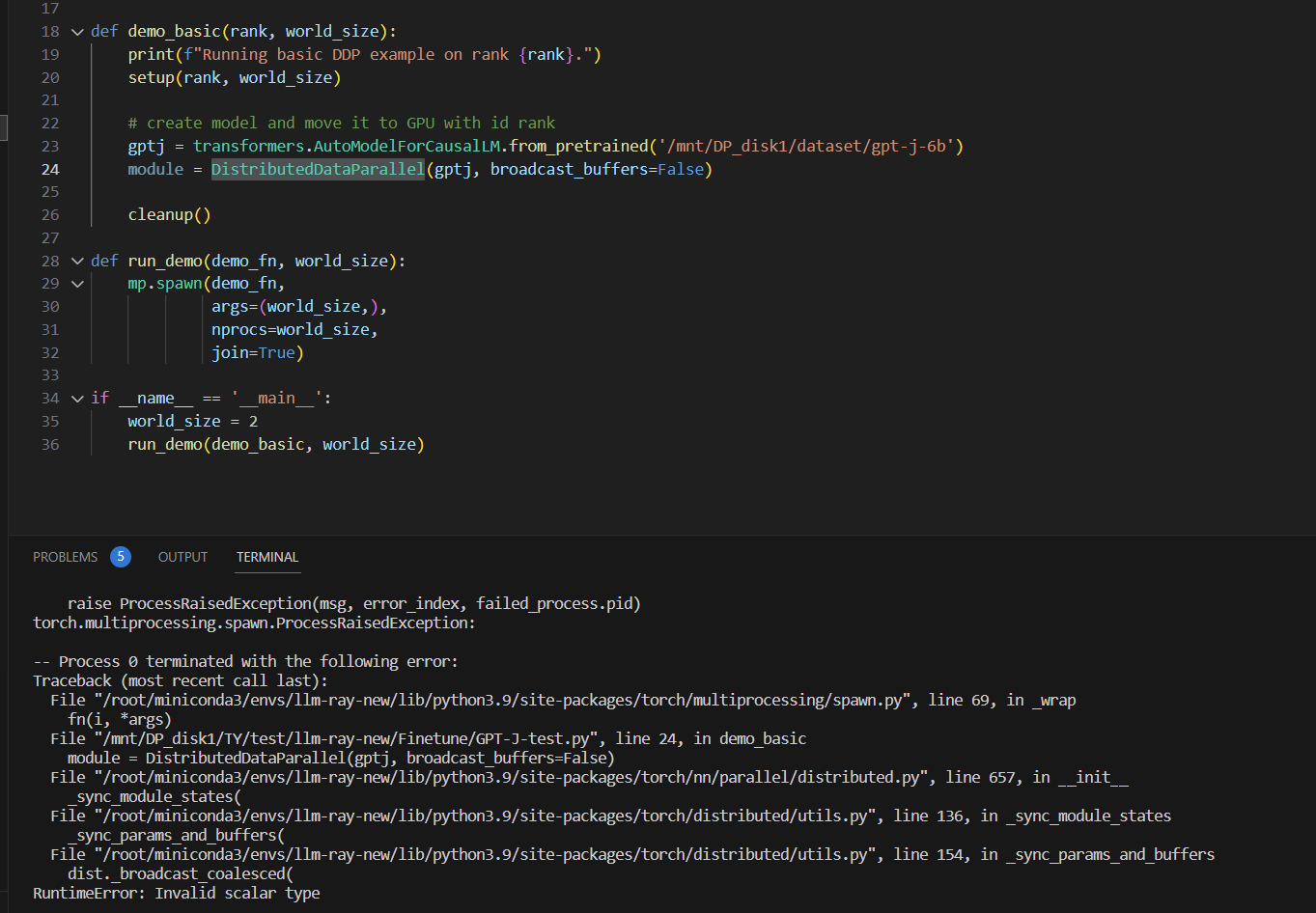 DDP + gloo + gpt2 crashes · Issue #22482 · huggingface/transformers · GitHub
