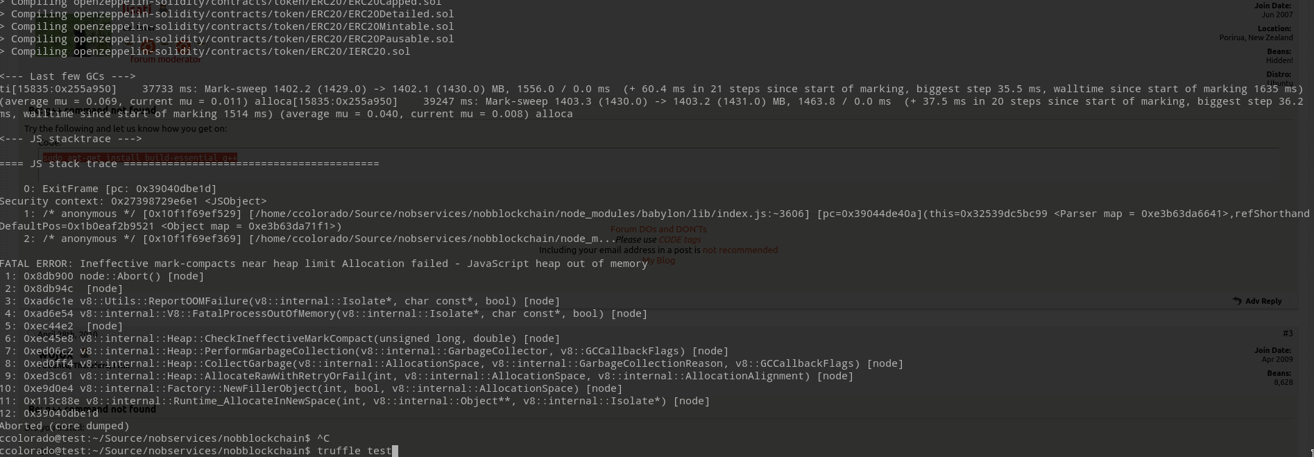 compiler crash after updating to 5.0.8 · Issue #1813 · trufflesuite ...
